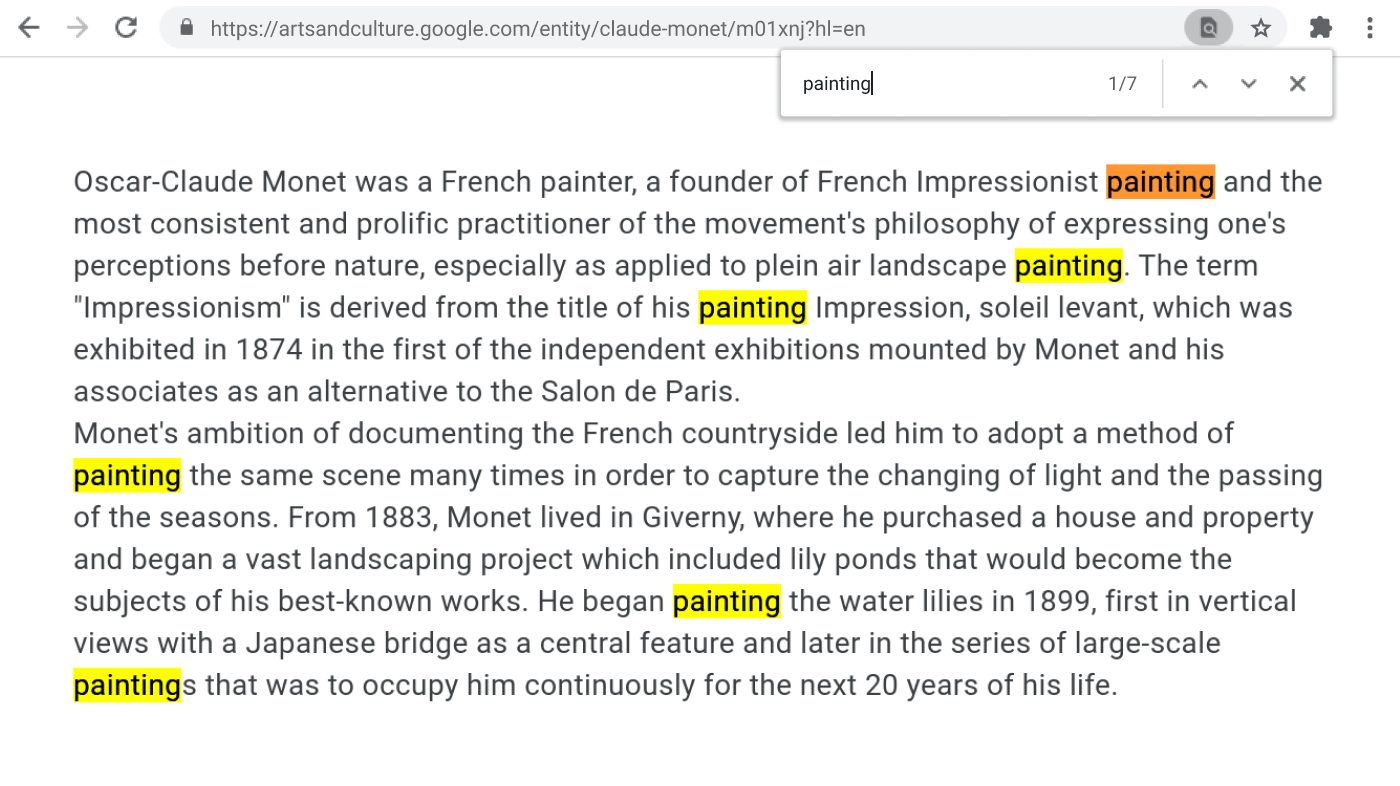 Tips and shortcuts for better browsing – Google Chrome
